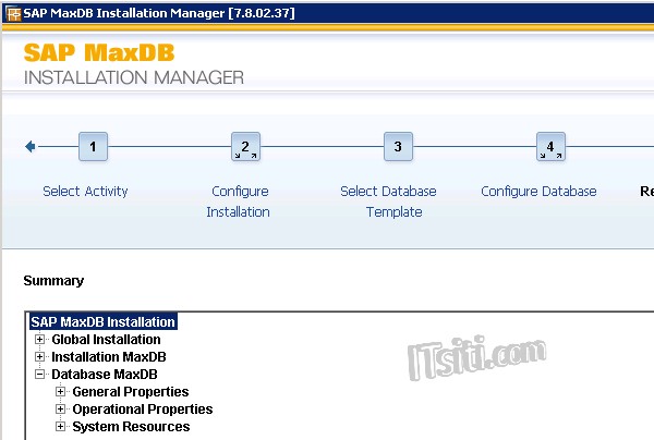 MaxDB 7.8 Installation Steps